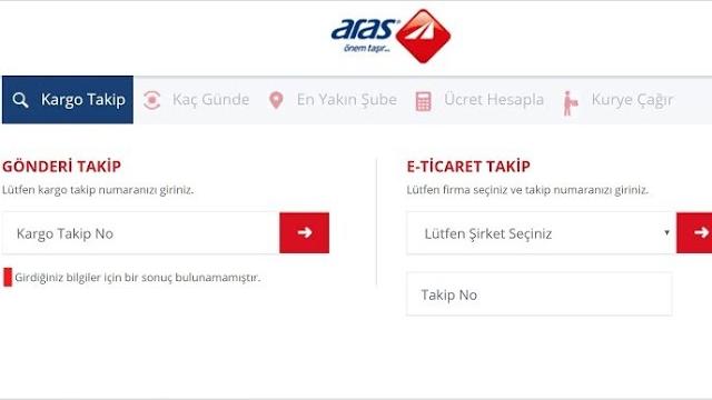 Aras Kargo e-takip Nasıl Yapılır? (KARGOM NEREDE) | BMF Çözümler