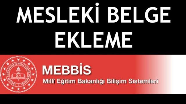 MEBBİS Mesleki Belge Ekleme | BMF Çözümler