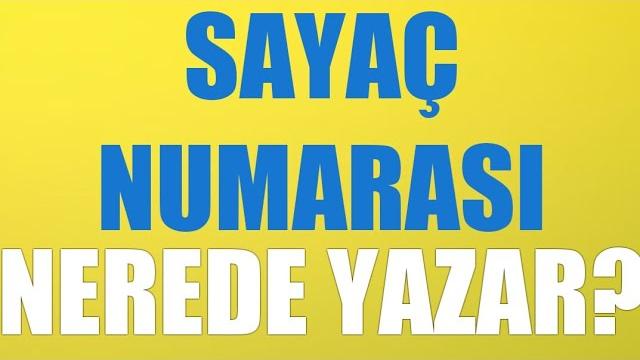 Sayaç Numarası Nerede Yazar? | BMF Çözümler